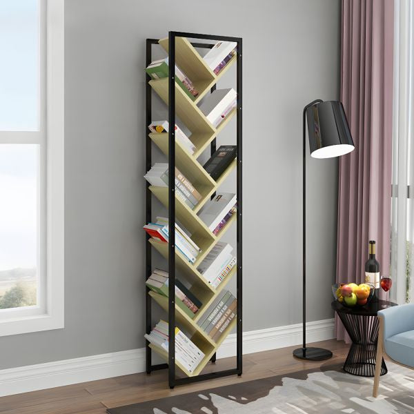 Sufi - Minimal Steel Book Rack – Loha Creation